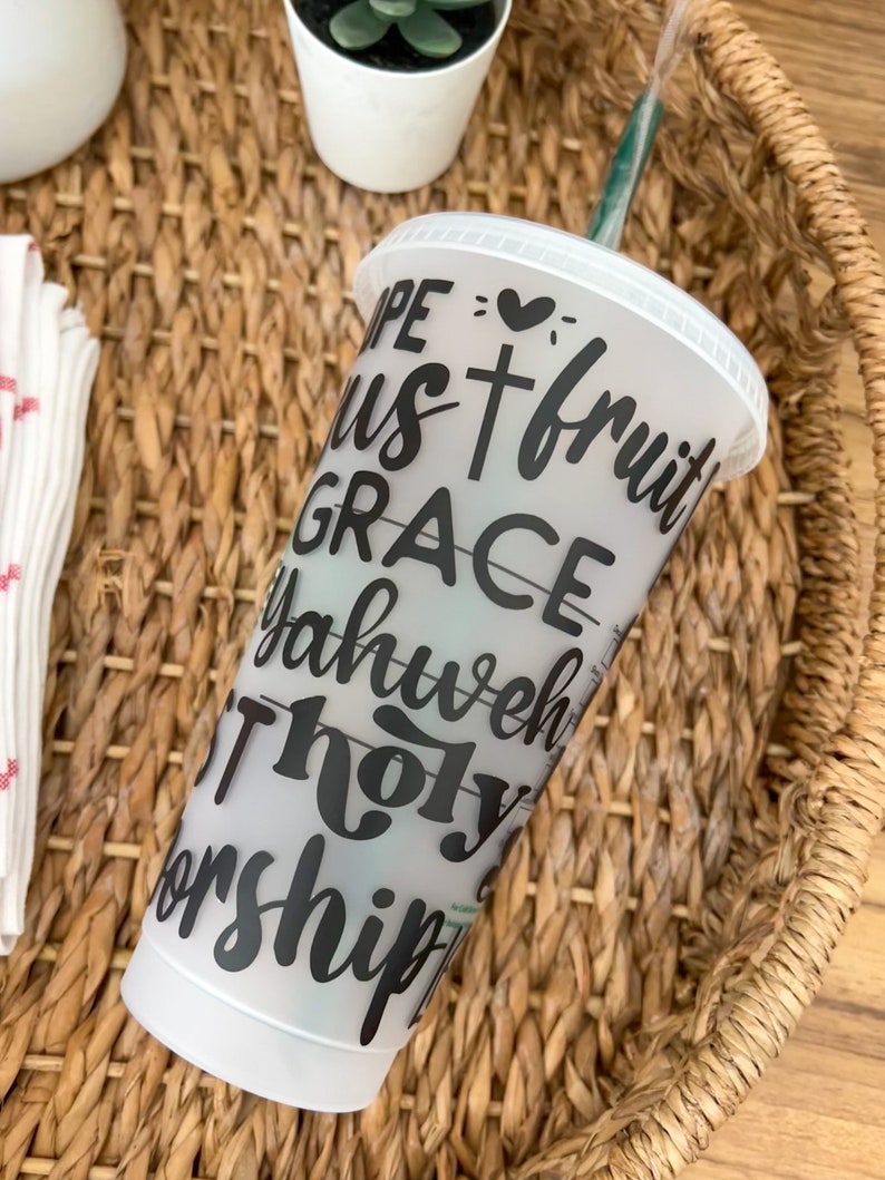 Spiritual Christian Cup Custom Starbucks Cup Worship Custom - Etsy