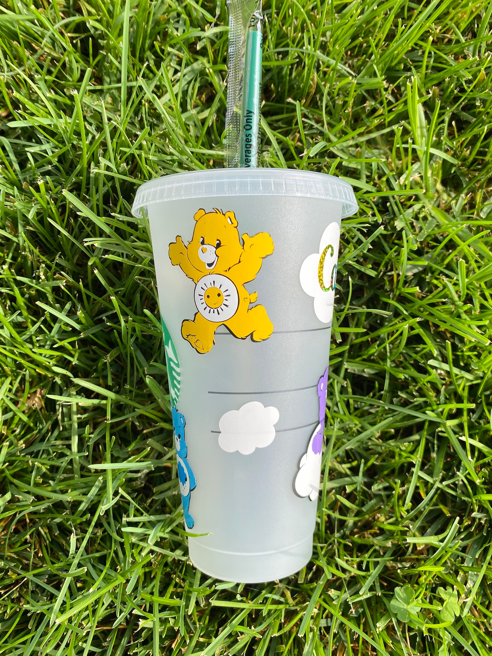 Care Bear Starbucks Cup Personalized Care Bear Cup Custom | Etsy