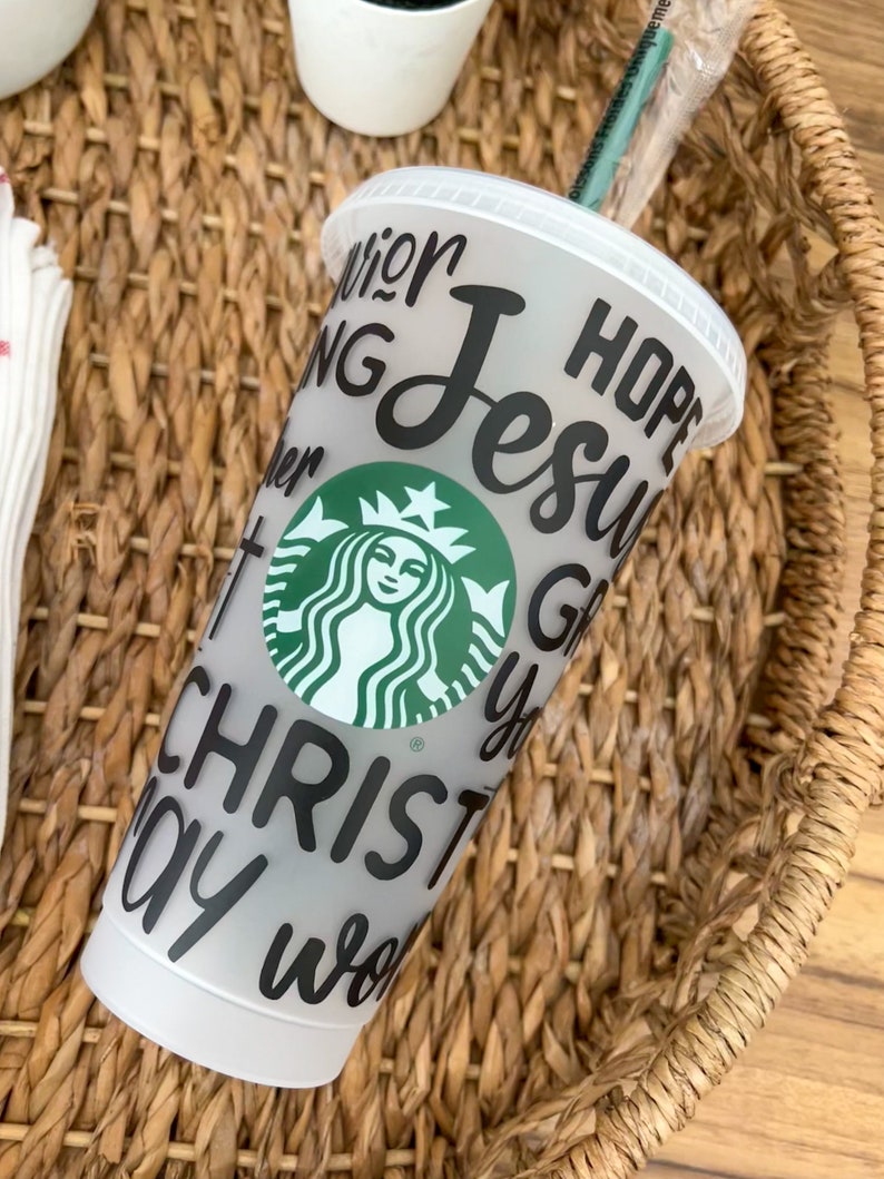 Spiritual Christian Cup Custom Starbucks Cup Worship Custom - Etsy