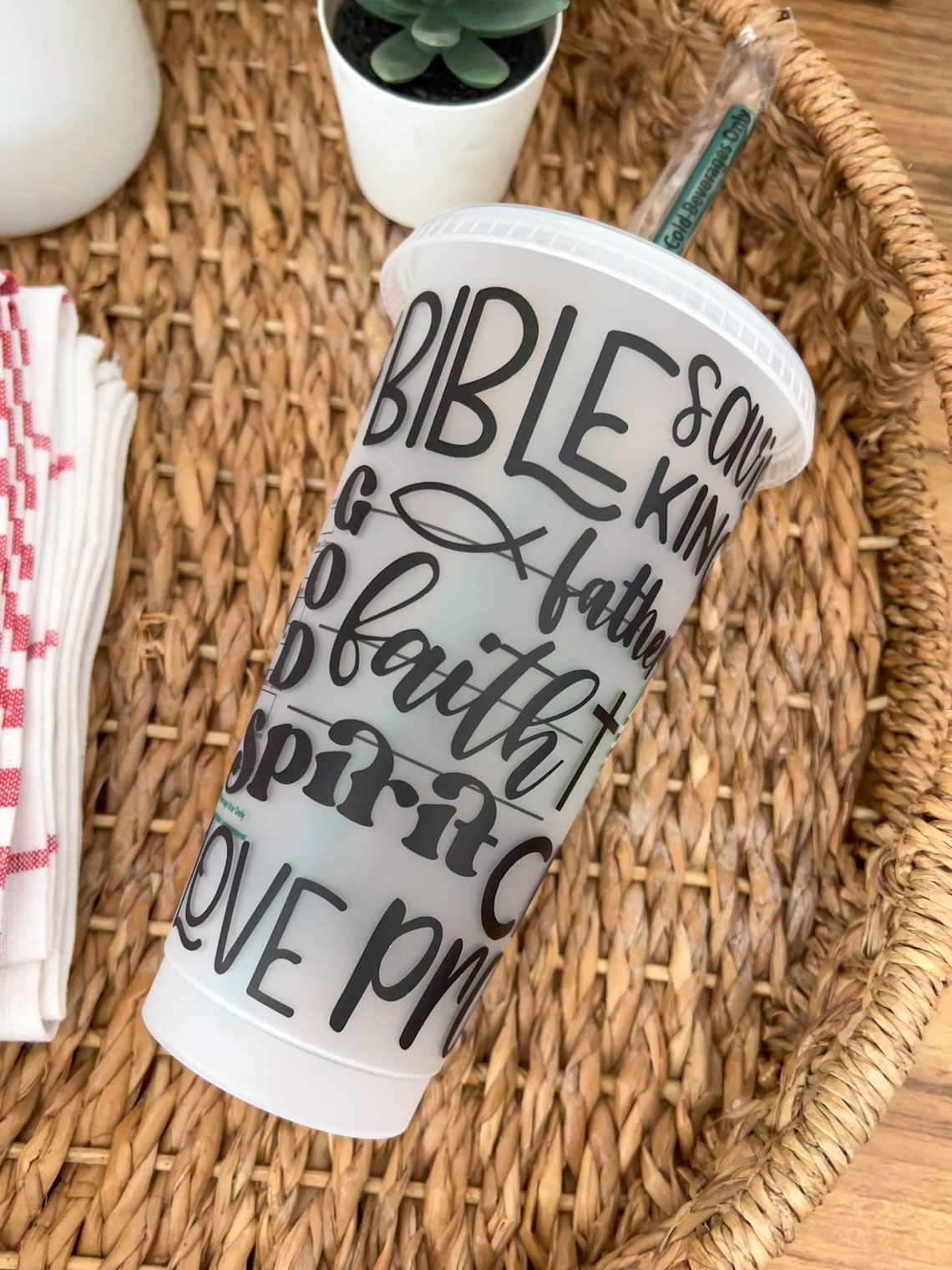 Spiritual Christian Cup Custom Starbucks Cup Worship Custom | Etsy