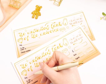 The Gratitude Bank of the Universe Check - Etsy