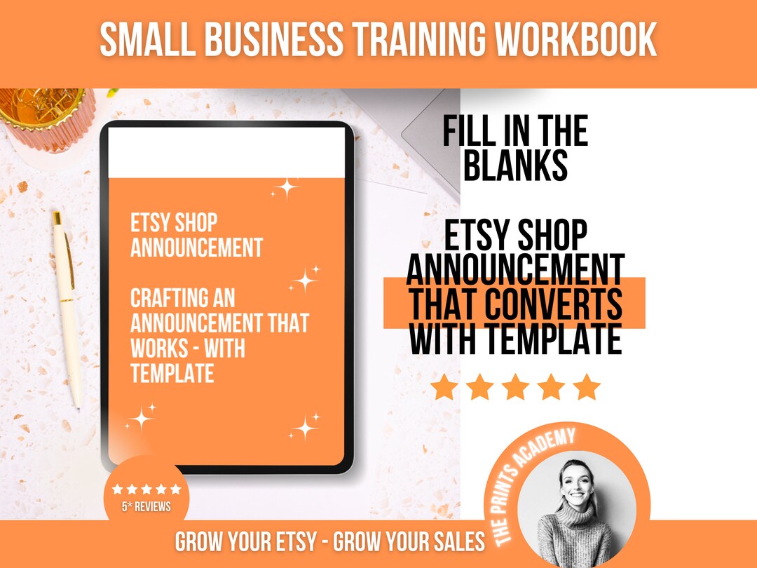 How to Write an Etsy Shop Announcement That Converts, Fill-in-the ...
