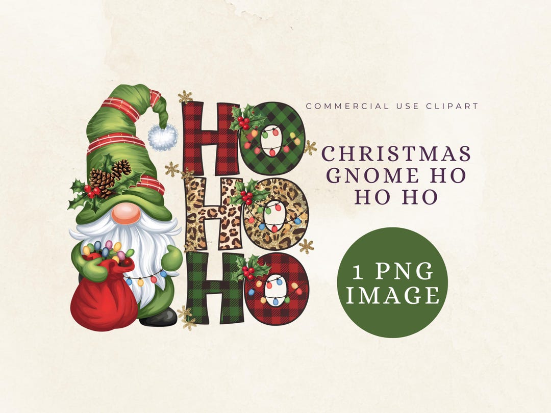 Winter Gnome Cute Clipart Santa PNG Cricut Sublimation Art for Scrabook ...