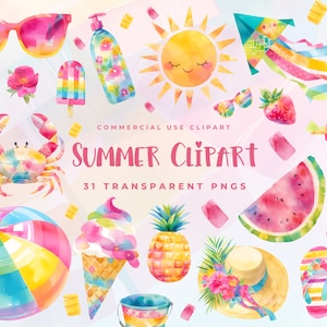 Summer Pool Party Clipart, Summe Time, Flip Flop Clipart, Summer Doodle ...