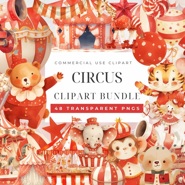 Circus Clipart - Etsy