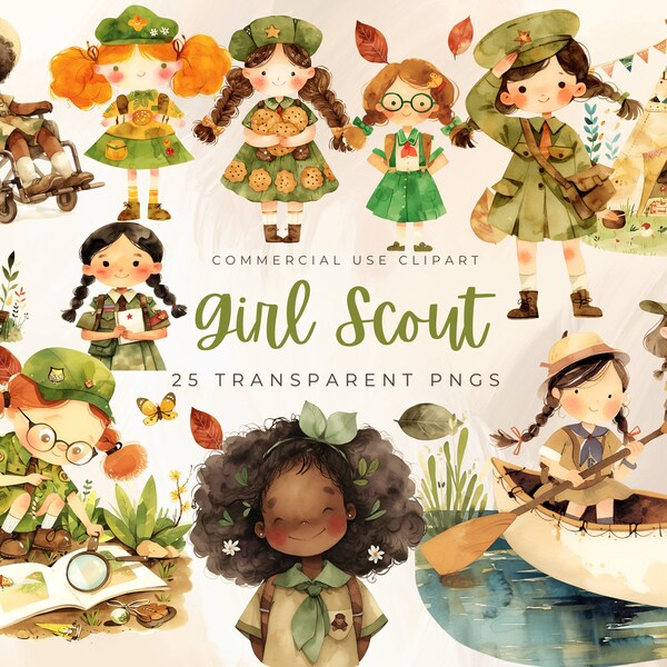 Girl Scouts Clip Art - Etsy