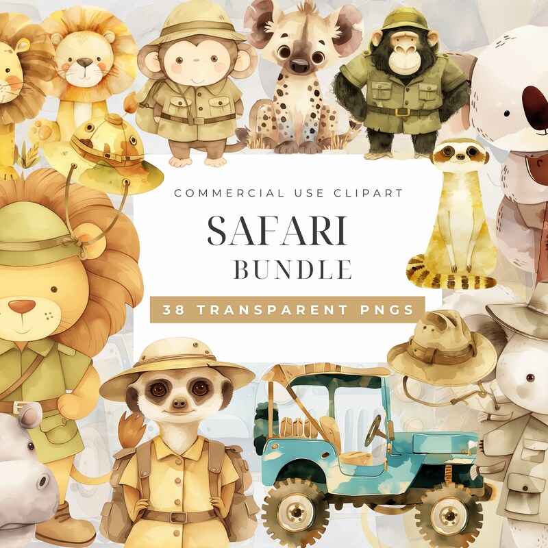 Safari Clip Art - Etsy