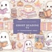 Ghost Reading Clipart Bookish Halloween Ghost Png Reading Autumn Vibes ...