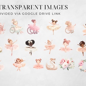 Ballerina Clipart, Ballerina Girl Clipart, Ballerina Watercolor Clipart ...