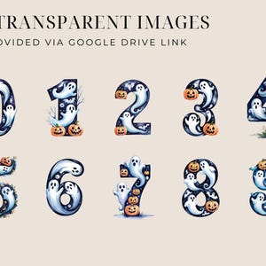 Halloween Spooky Numbers Clipart, Halloween Prints, Scary Halloween ...