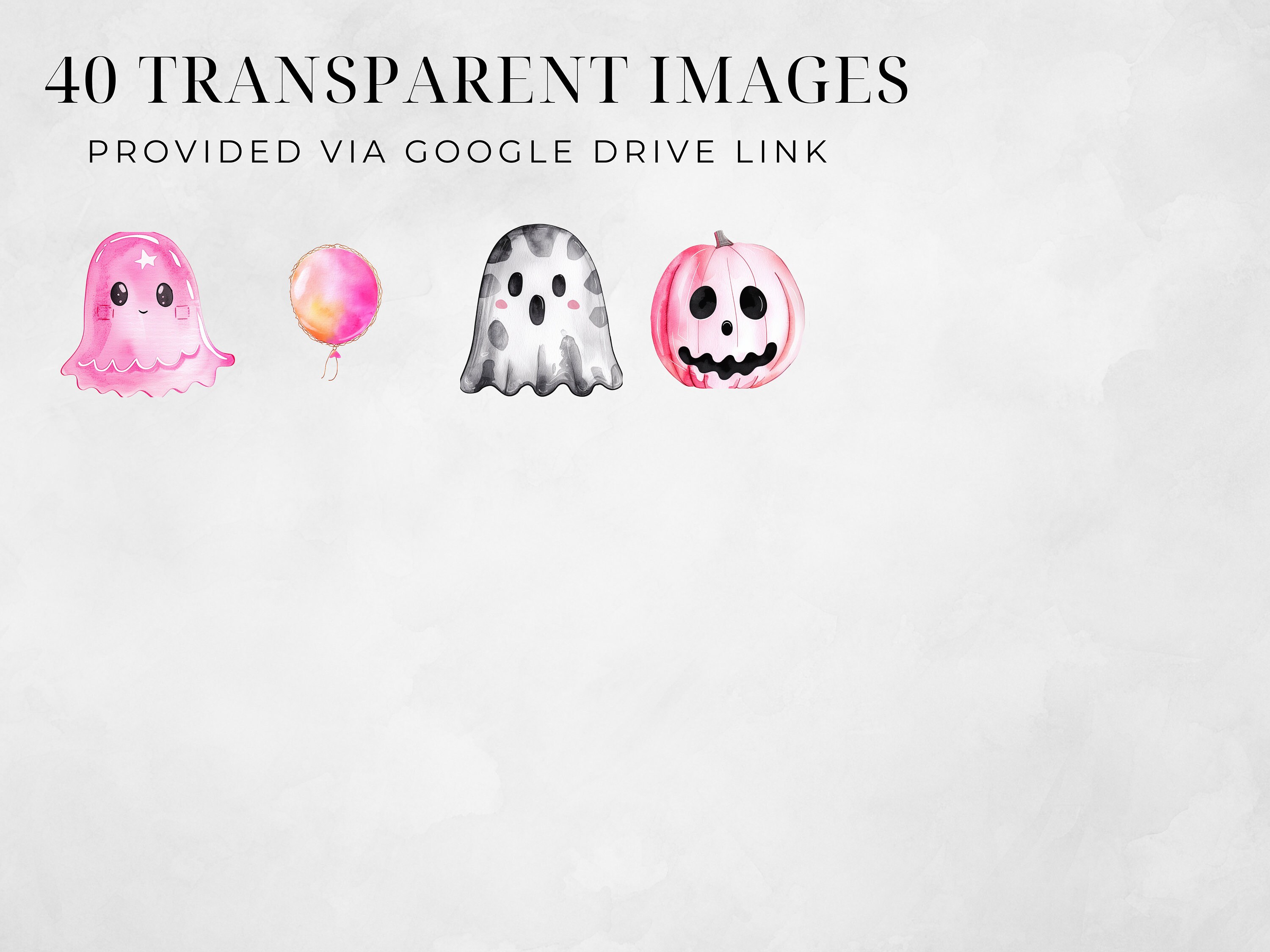 Pink Halloween Watercolor Clipart, Cute Pastel Halloween Girl PNG ...