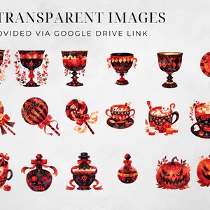 Watercolor Vampire Tea Party Clipart, Download, Vampire Teeth, Spooky ...