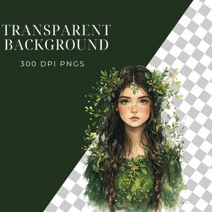 Watercolor Cottagecore Forest Clipart, Fairytale Enchanted, Forest ...