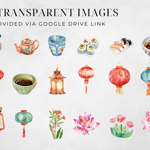 Chinese New Year Watercolor Clipart, Chinese Lunar New Year, Holiday ...