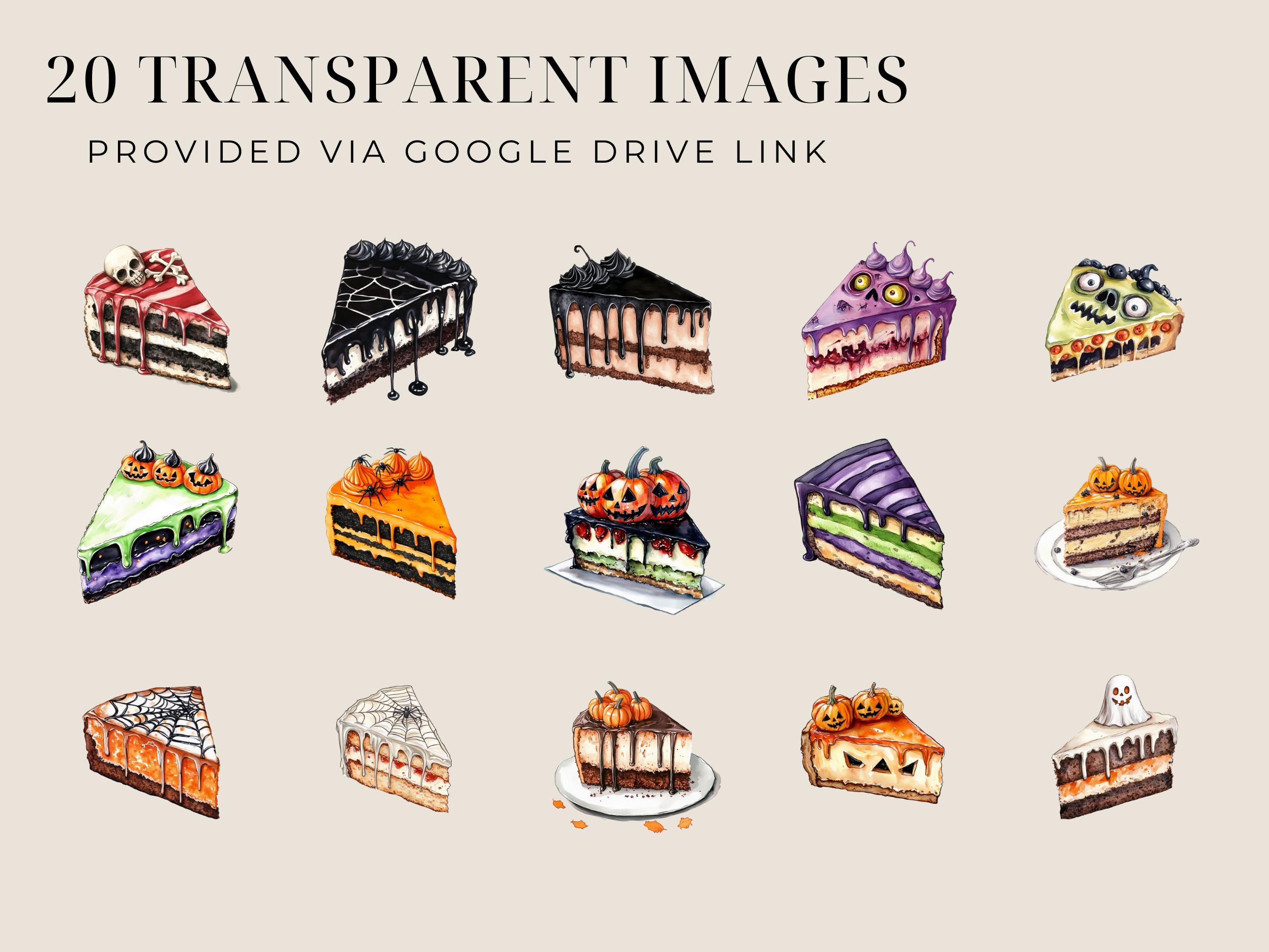 Halloween Cake Clipart, Halloween Png, Cute Trendy Sublimation Cut File ...