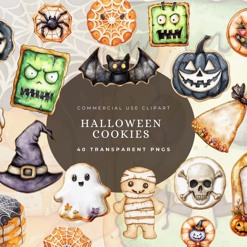 Cookies Clipart - Etsy