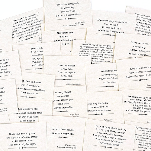 Inspirational Cards - Etsy