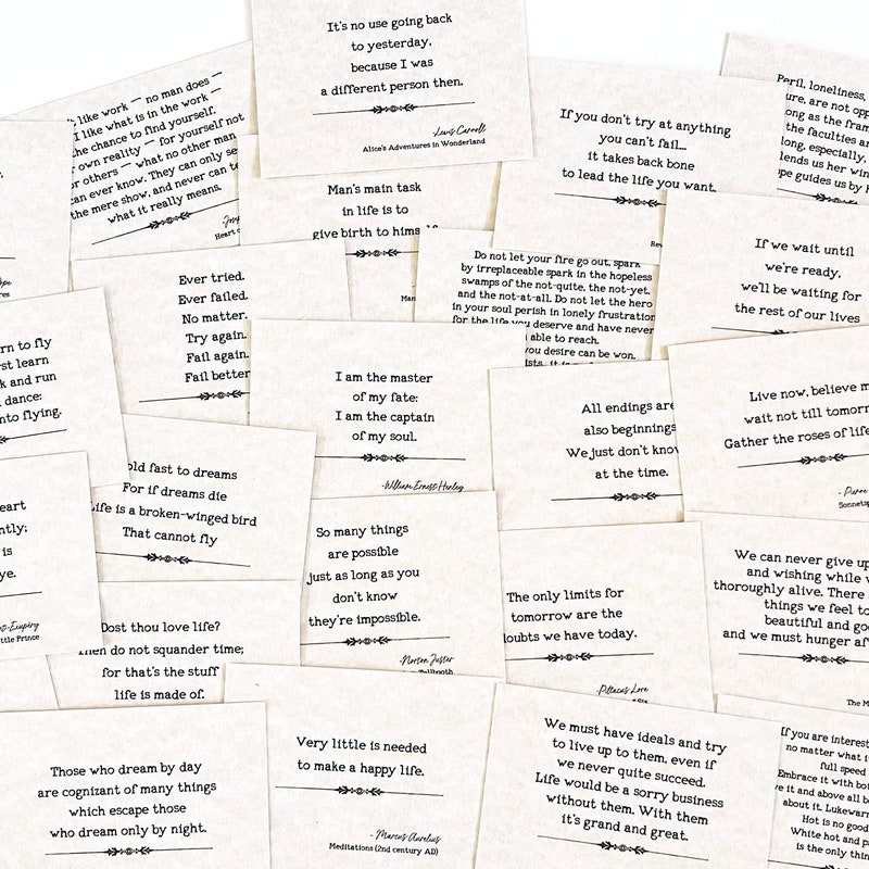 Inspirational Cards - Etsy