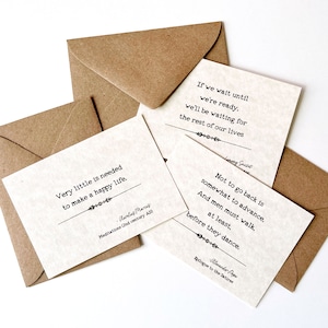 Motivational Quote Cards, Positivity Note Cards, Card Inserts, Quote ...