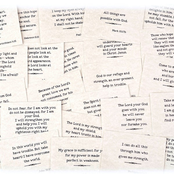 Bible Verse Cards - Etsy