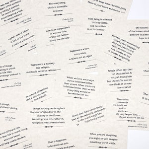 Motivational Quote Cards, Positivity Note Cards, Card Inserts, Quote ...