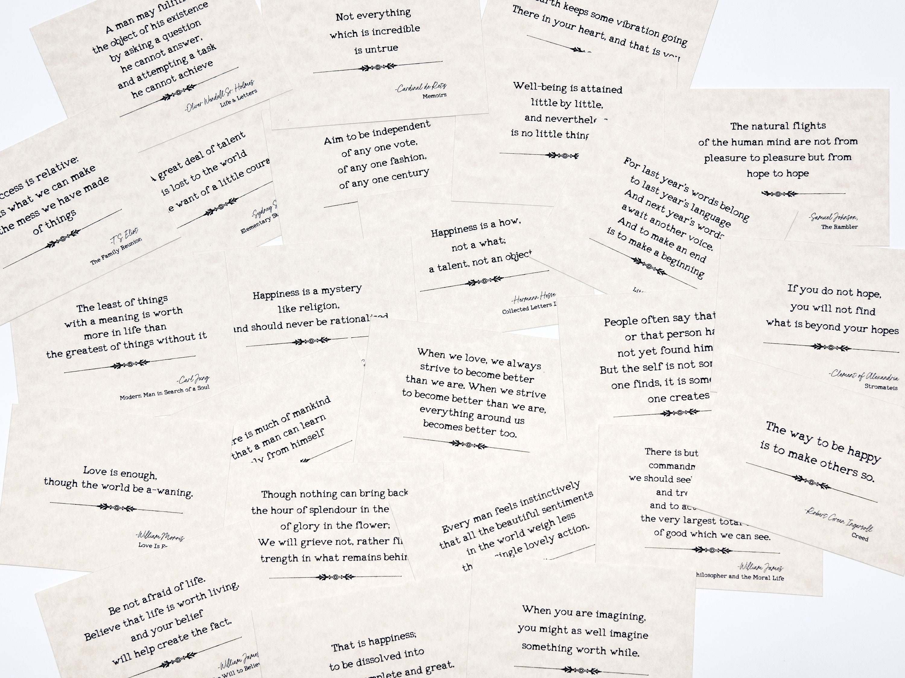Literary Quote Cards, Inspirational Note Cards, Bookworm Gift - Etsy