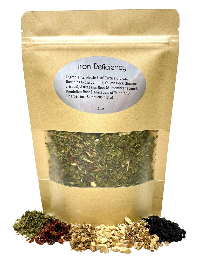 Iron Deficiency Organic Loose Leaf Tea 2oz - Etsy