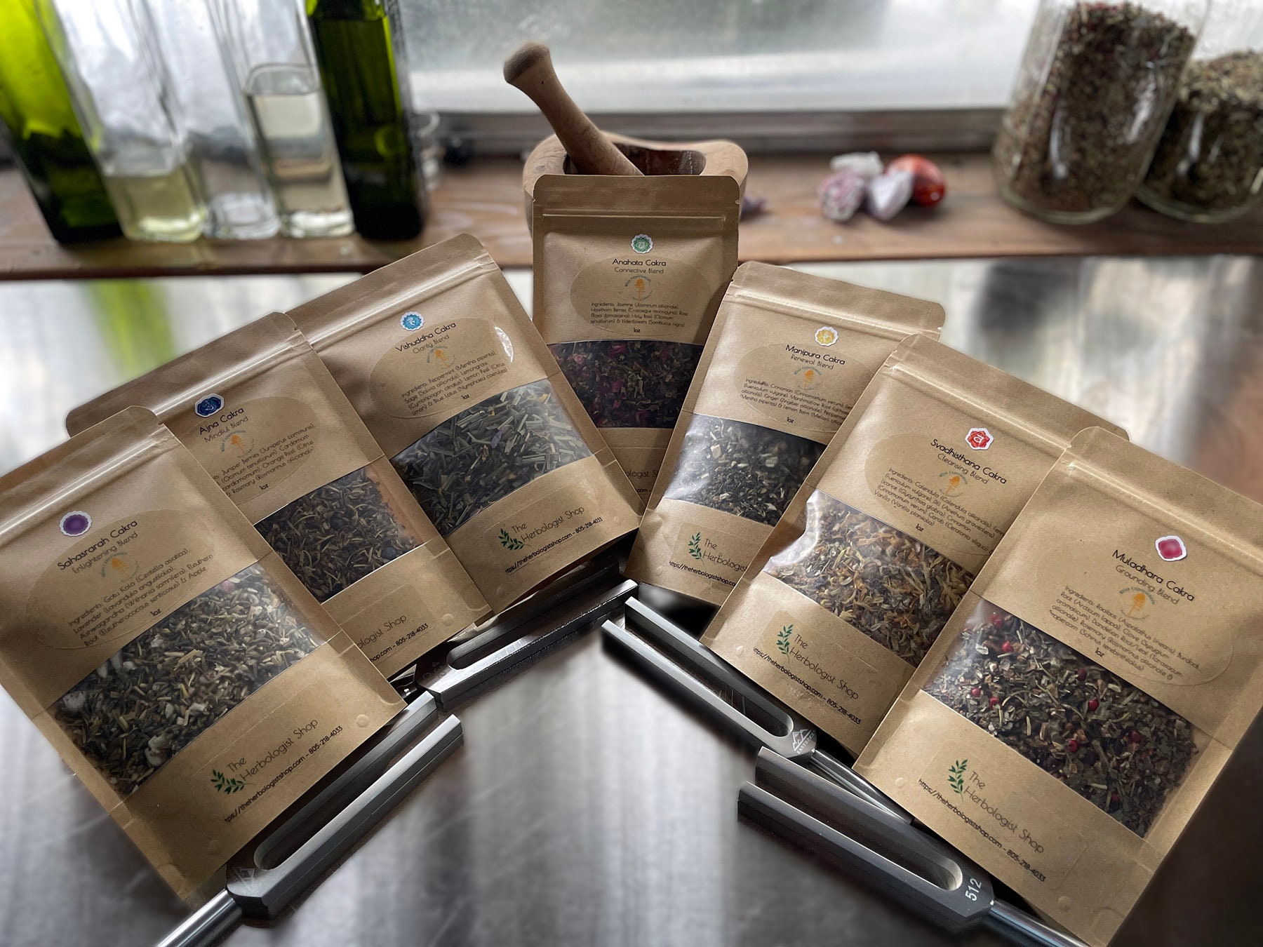 Chakra Tea Sampler Box With Strainer Loose Leaf Organic Tea - Etsy