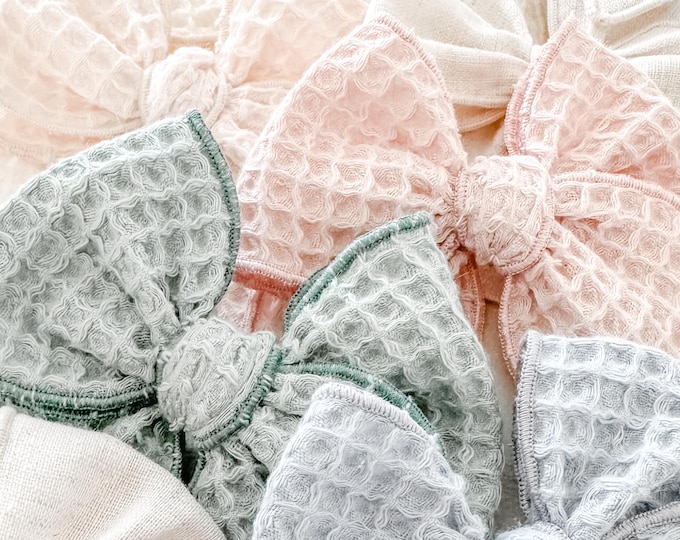 Velvet Ribbon Bows - Velvet Bows - Simple Bows - Neutral Bows - Trendy ...