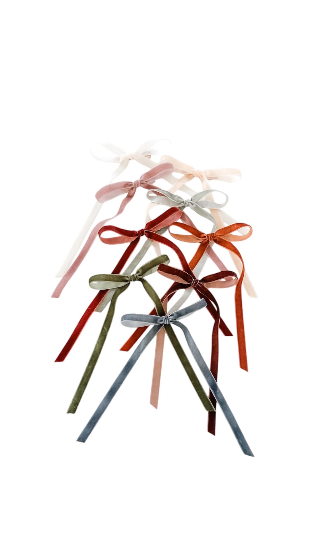 NEW* Fall Velvet Ribbon Bows - Velvet Bows - Simple Bows - Neutral Bows ...