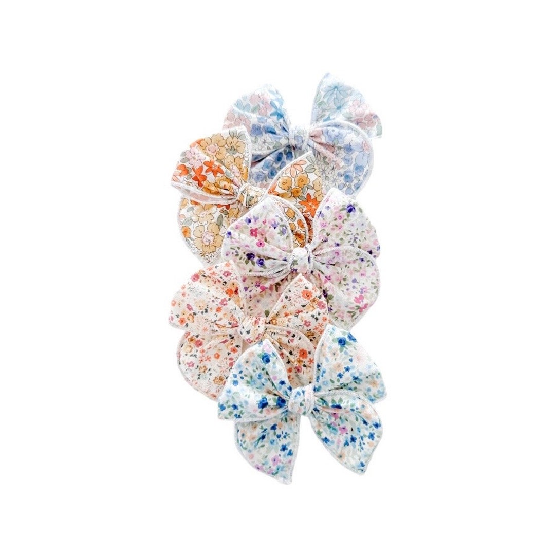 NEW August Floral Fable Bows Summer Bows Floral Bows - Etsy Canada