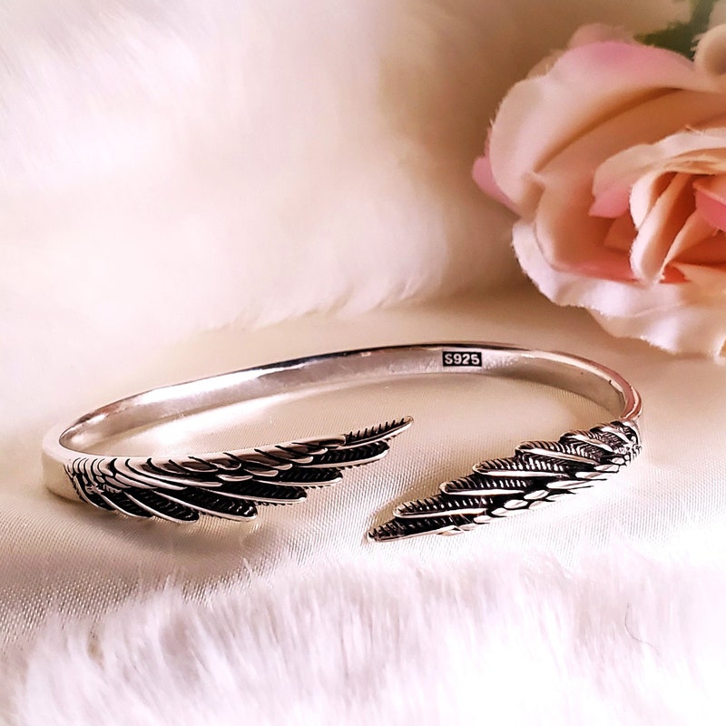 Feather Bangle - Etsy