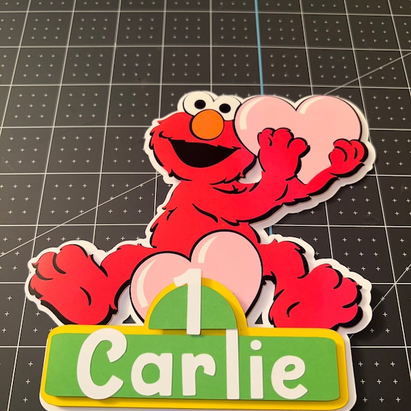 Elmo Cake Topper - Etsy