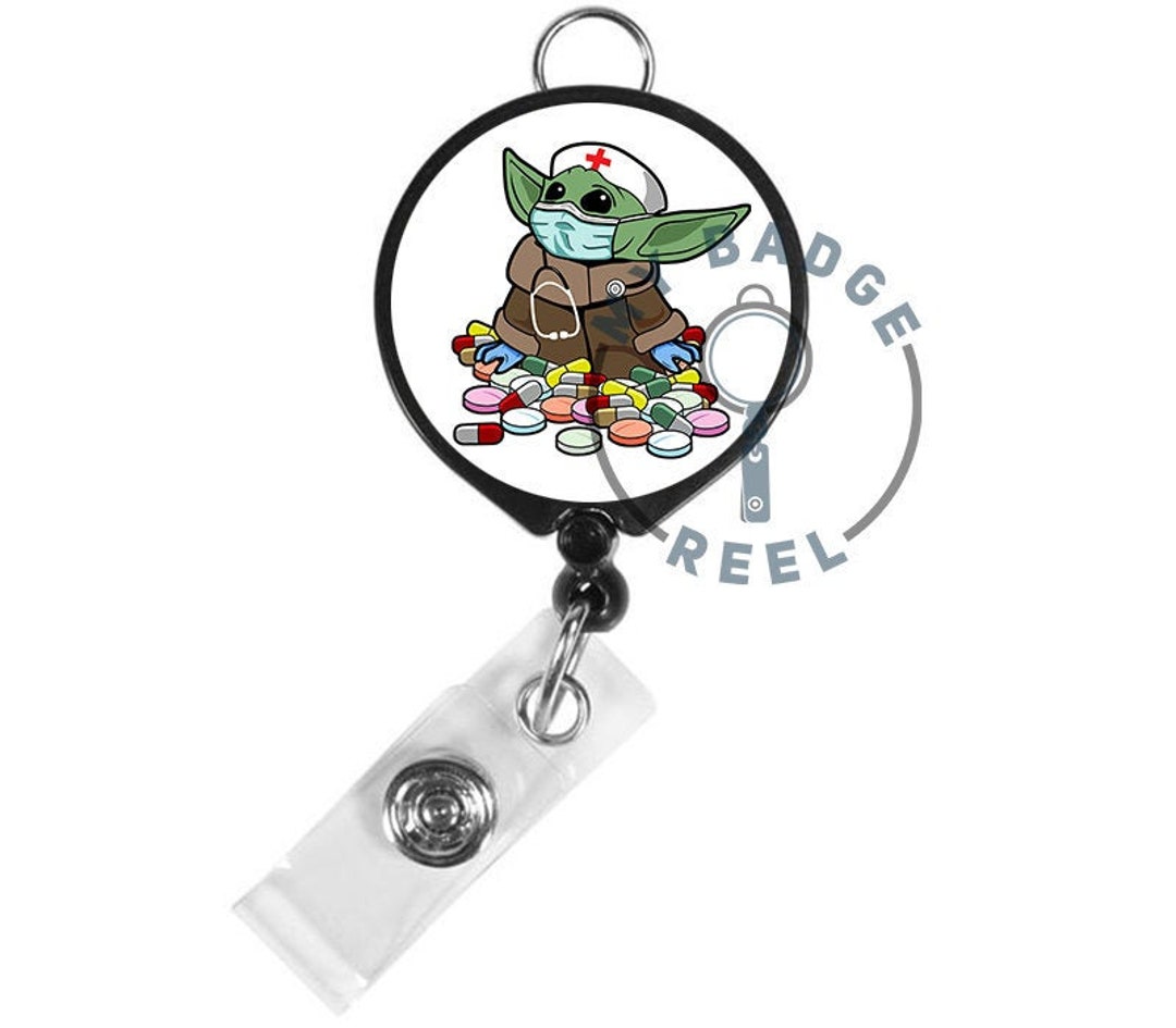 Nurse Yoda Baby Yoda PPE Yoda Essential Worker the Child Disney Badge ...