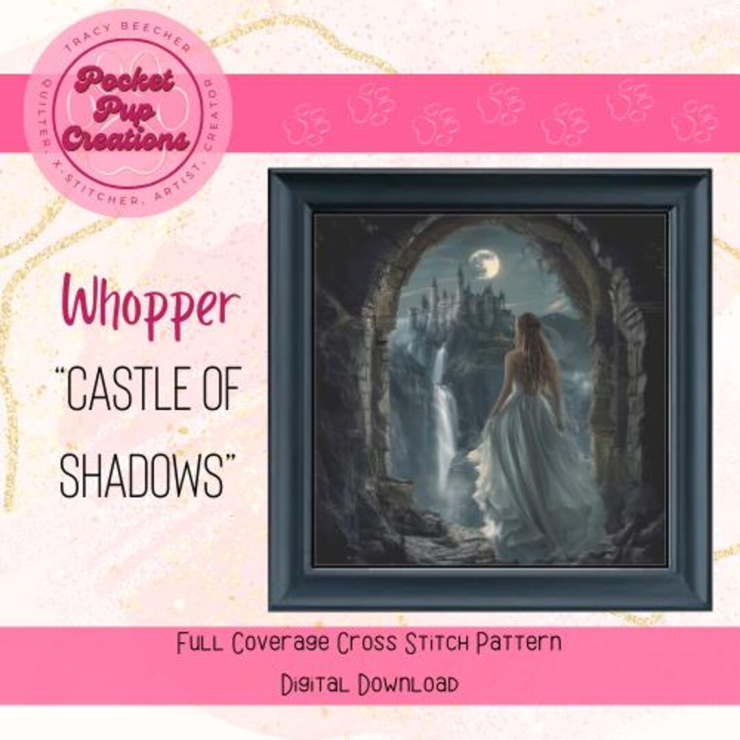 Castle of Shadows-whopper Size is a Full Coverage Cross Stitch, PDF and ...