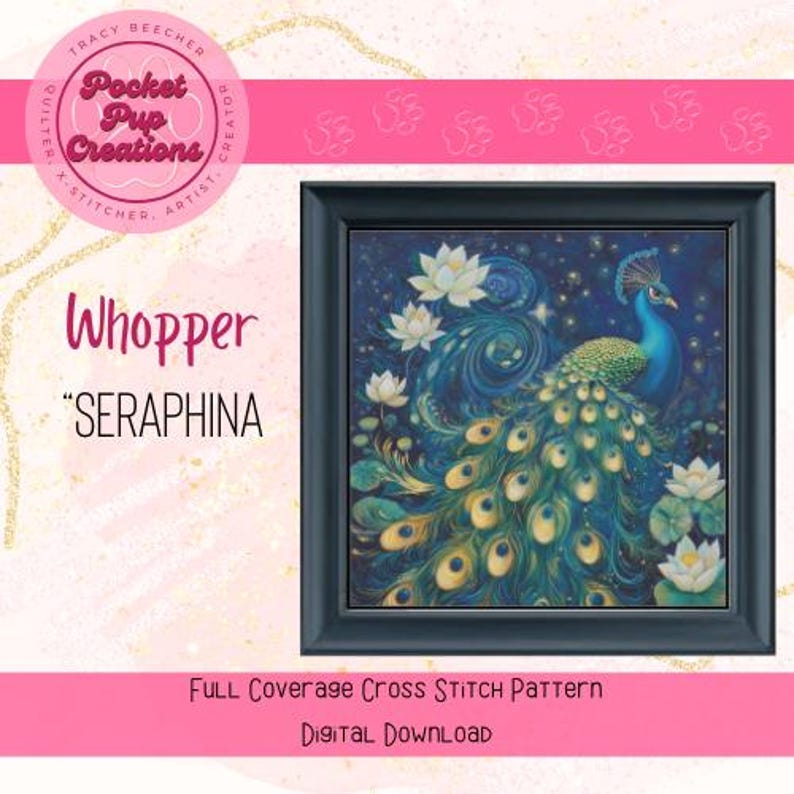 Seraphina-whopper Full Coverage Cross Stitch, Instant PDF Download ...