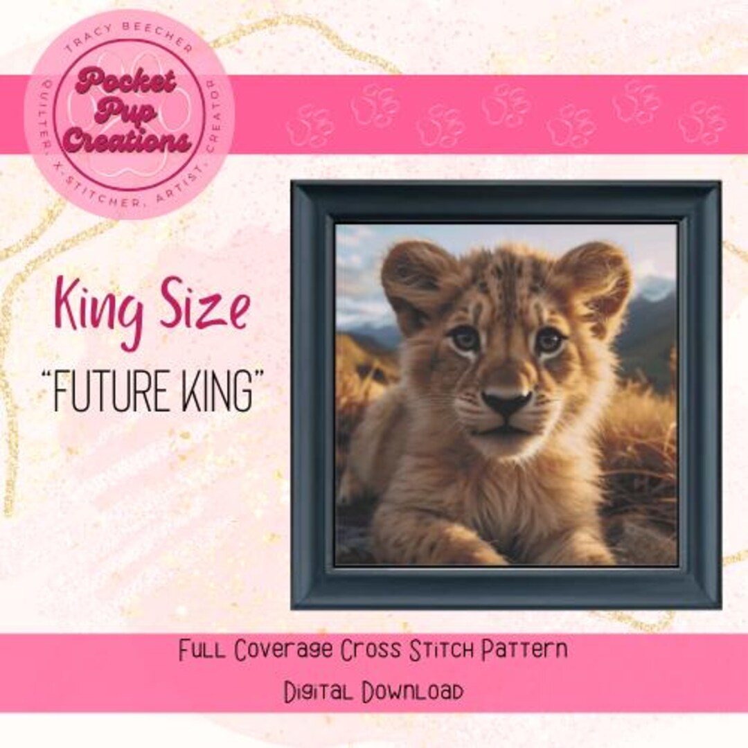 Future King-king Size Full Coverage Cross Stitch, Instant PDF Download ...