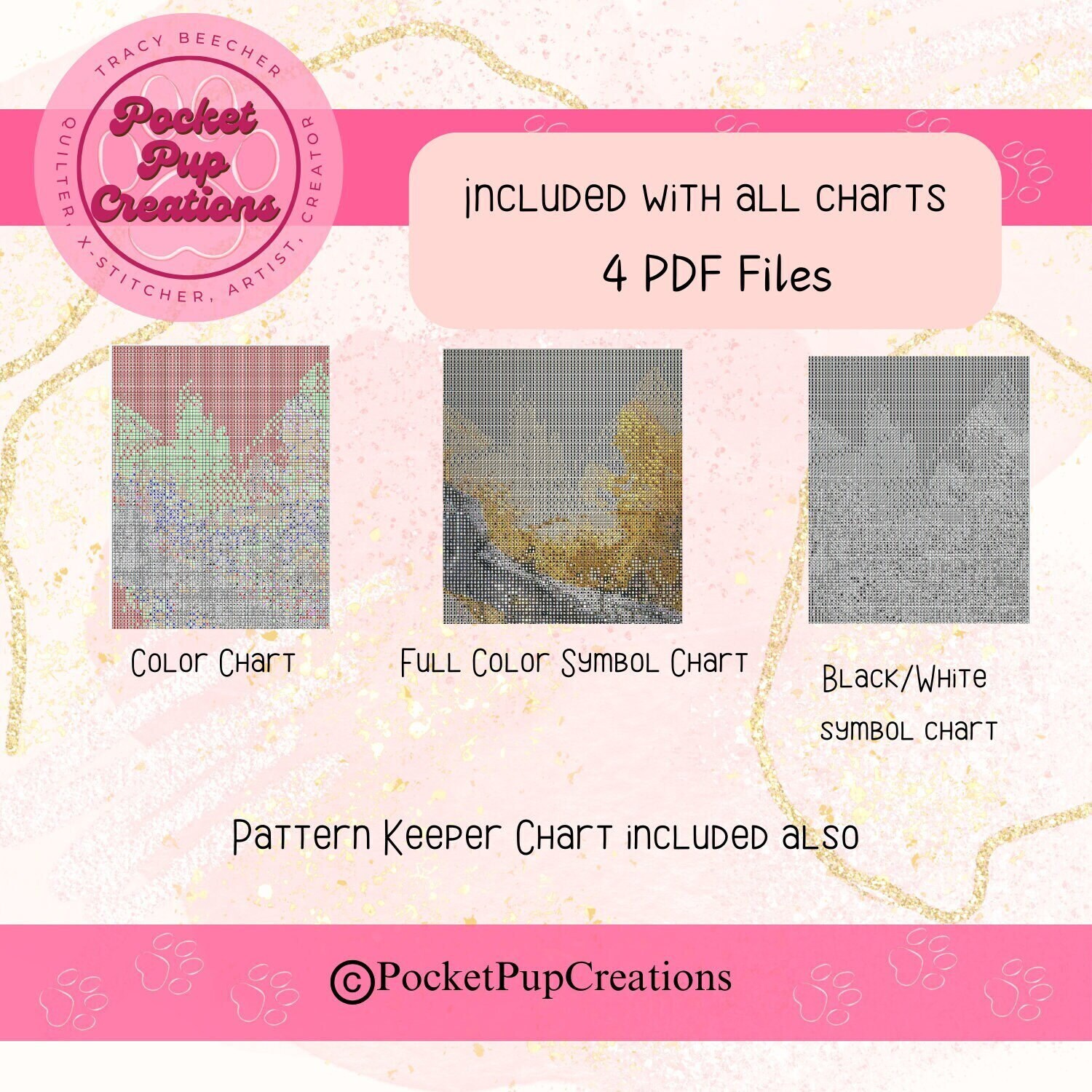 Seraphina-whopper Full Coverage Cross Stitch, Instant PDF Download ...