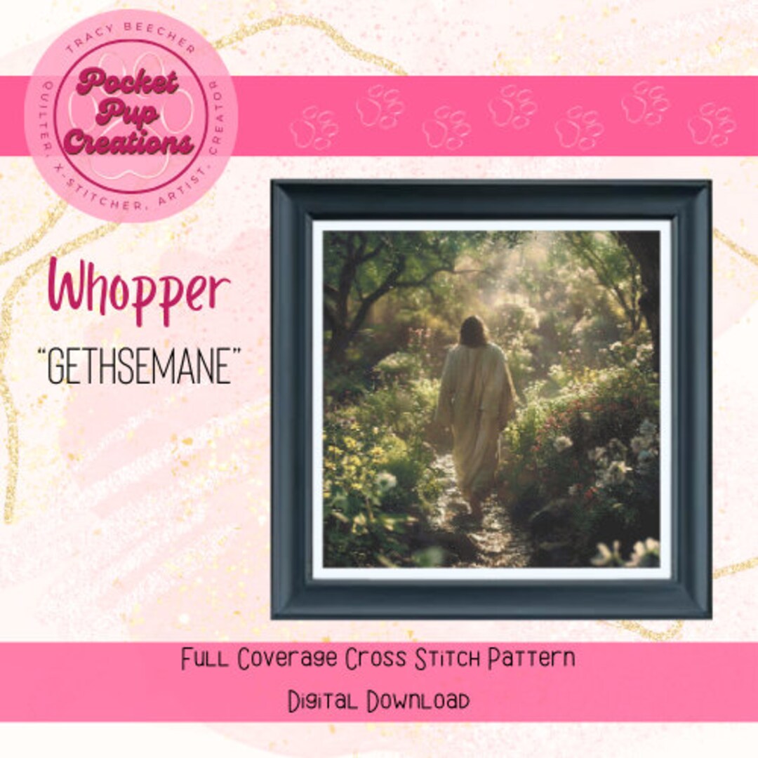 Jesus in Gethsemane-whopper Siza, Full Coverage, Instant PDF, Pattern ...