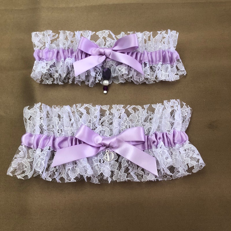 Purple Garter Set - Etsy