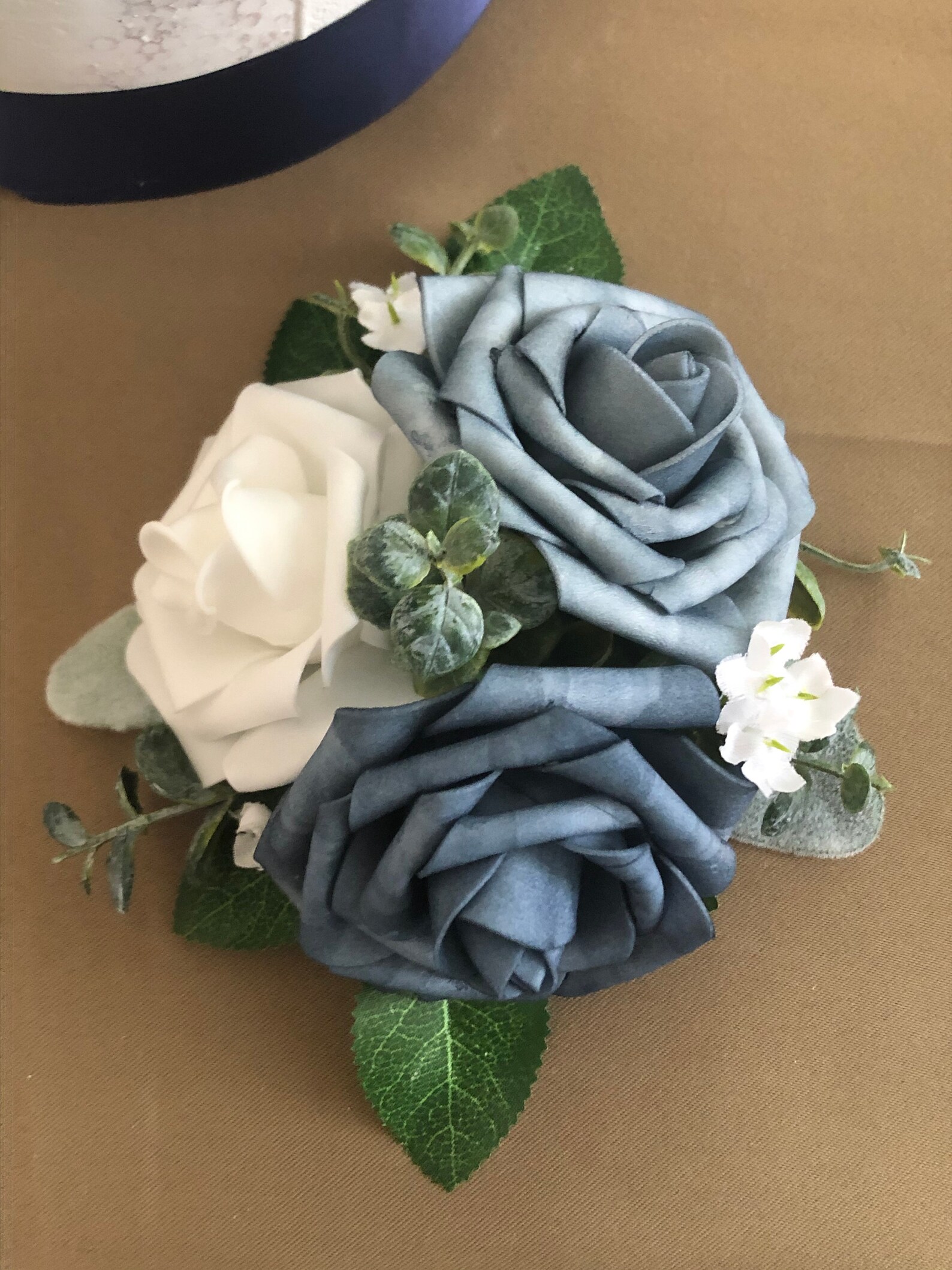Slate/steel Blue & White Cake Topper Wedding Cake Topper - Etsy