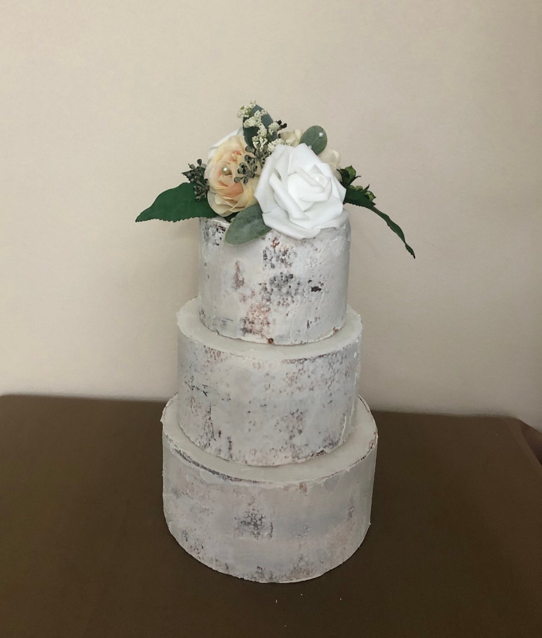 Blush & White Cake Topper, Wedding Cake Topper, Birthday Cake Topper ...