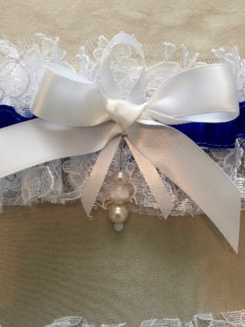 Royal Blue Garters Wedding Garter Bridal Garter Accented | Etsy