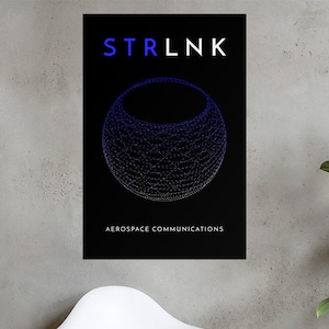 Spacex Starlink Premium Home Art Poster Print - Etsy