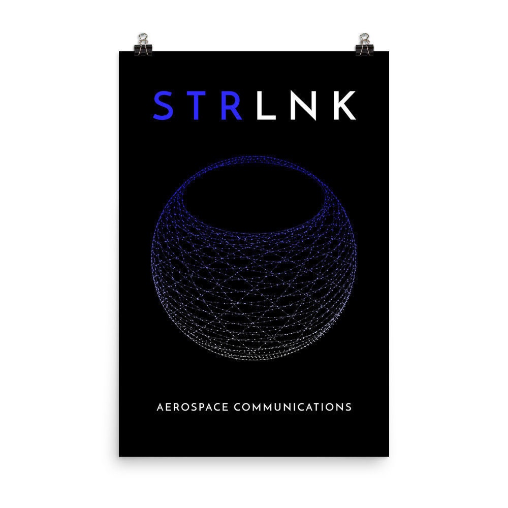 Spacex Starlink Premium Home Art Poster Print - Etsy