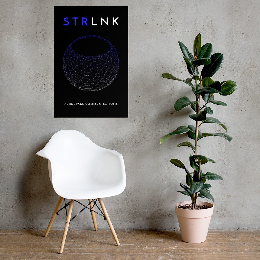 Spacex Starlink Premium Home Art Poster Print - Etsy