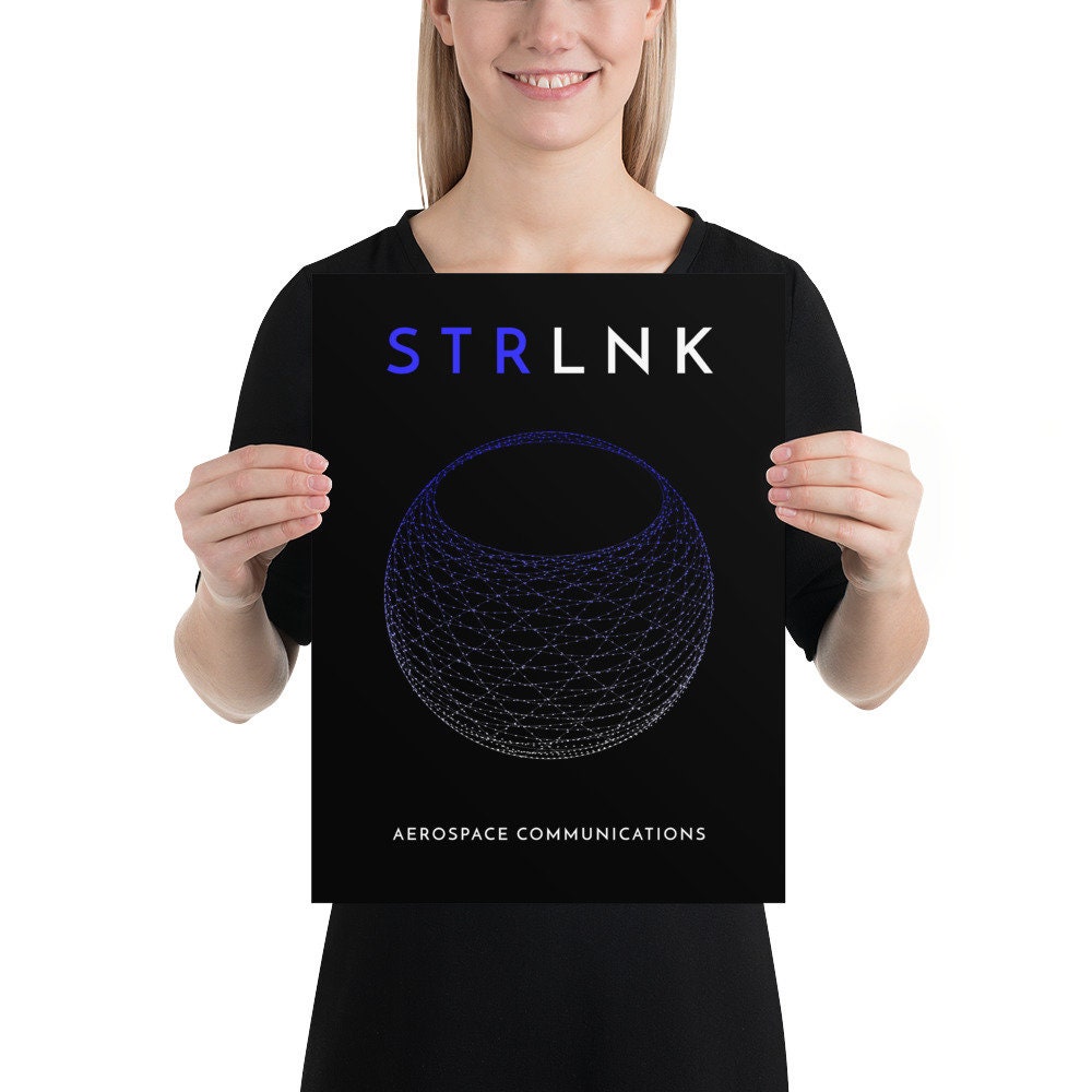 Spacex Starlink Premium Home Art Poster Print - Etsy