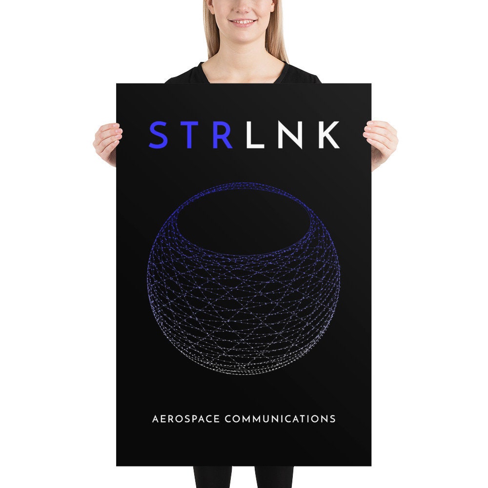 Spacex Starlink Premium Home Art Poster Print - Etsy