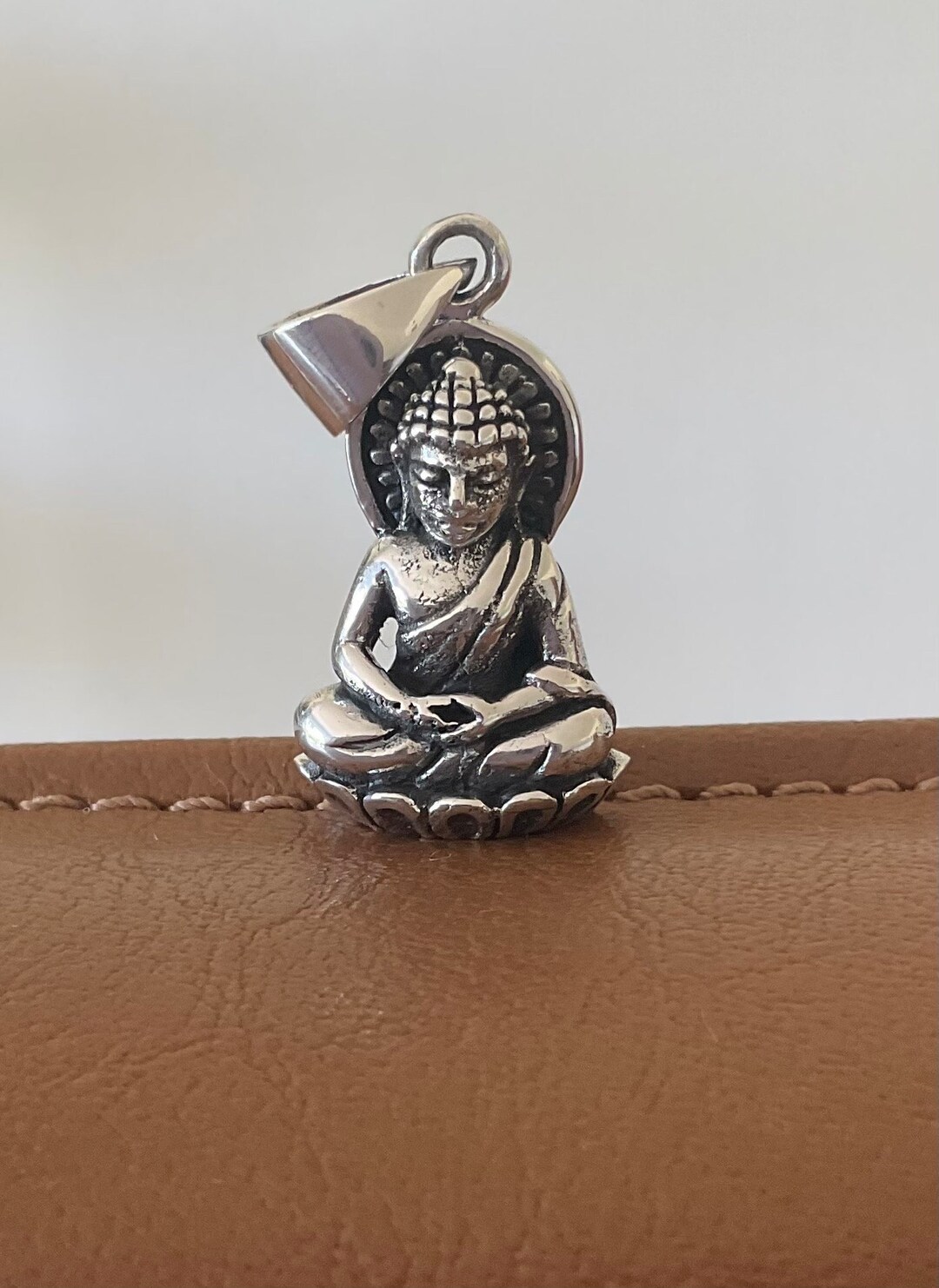 Solid Sterling Silver Lord Buddha Pendant / Thailand - Etsy