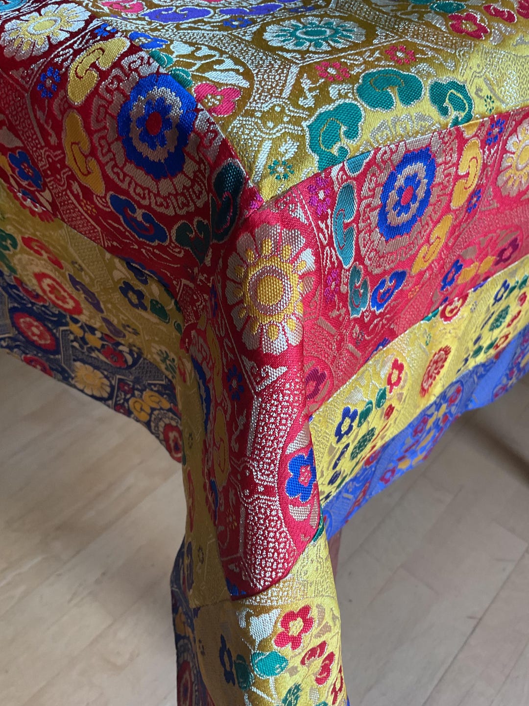 Hand Stitched Silk Altar Cloth / Buddhist Table Cover - Etsy